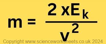 Answers to AQA GCSE Kinetic Energy - Science Worksheets