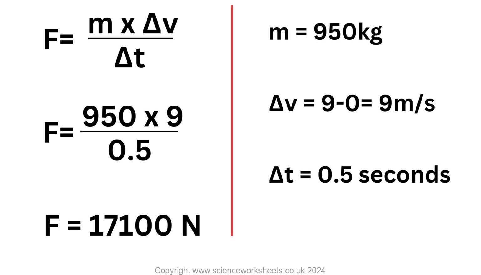 AQA GCSE Changes to Momentum - Science Worksheets