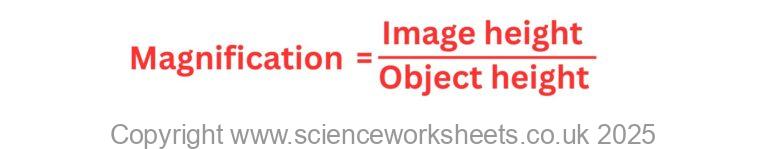 Answers to AQA GCSE Magnification and lenses - Science Worksheets