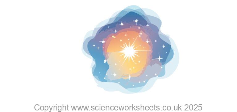 AQA GCSE Life cycle of a star - Science Worksheets