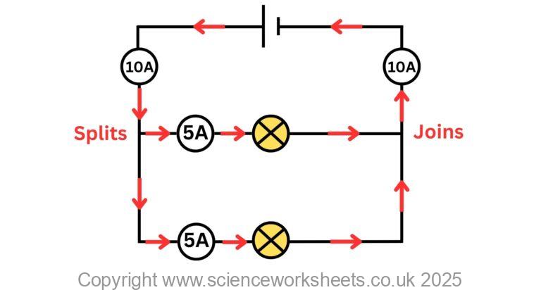 AQA GCSE Parallel Circuits - Science Worksheets